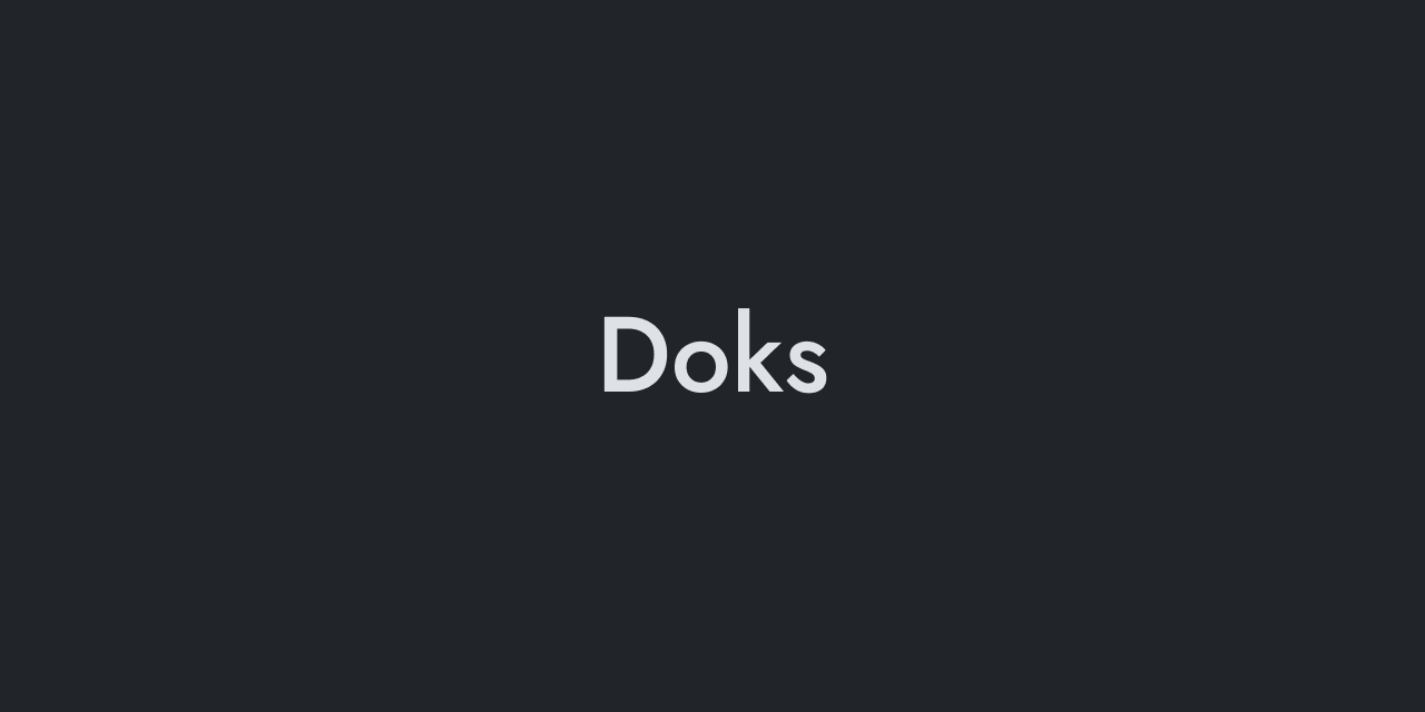 Doks - Modern Documentation Theme